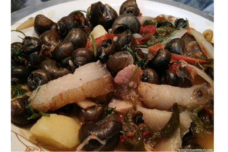 Naga Dish | Snail and Smoked Pork - Roots and Leisure