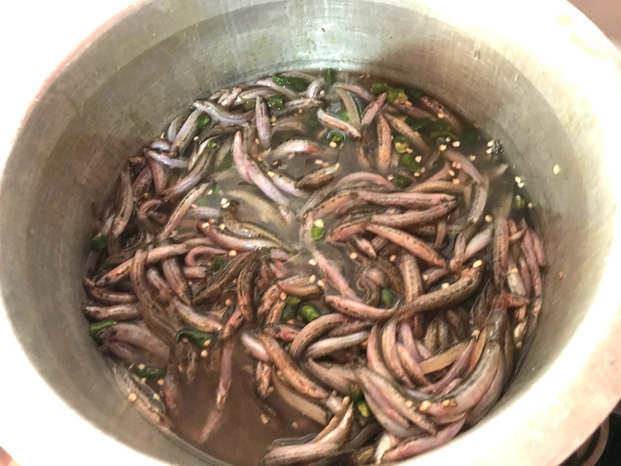 Naga Recipe | River Fish with Bastenga (Bamboo Shoot Juice) - Roots and ...